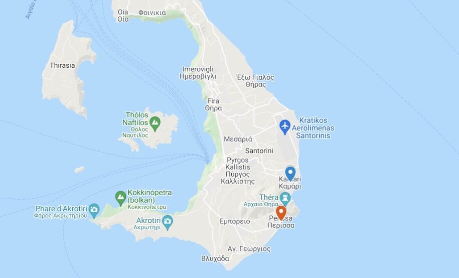 Kamari ou Perissa : quelle plage choisir pour son hébergement